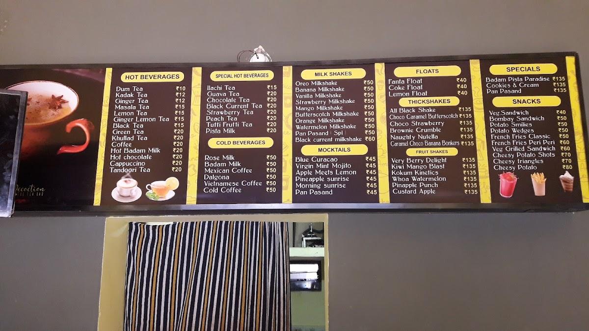 Menu at DECOCTION - The Tea Bar, Hyderabad