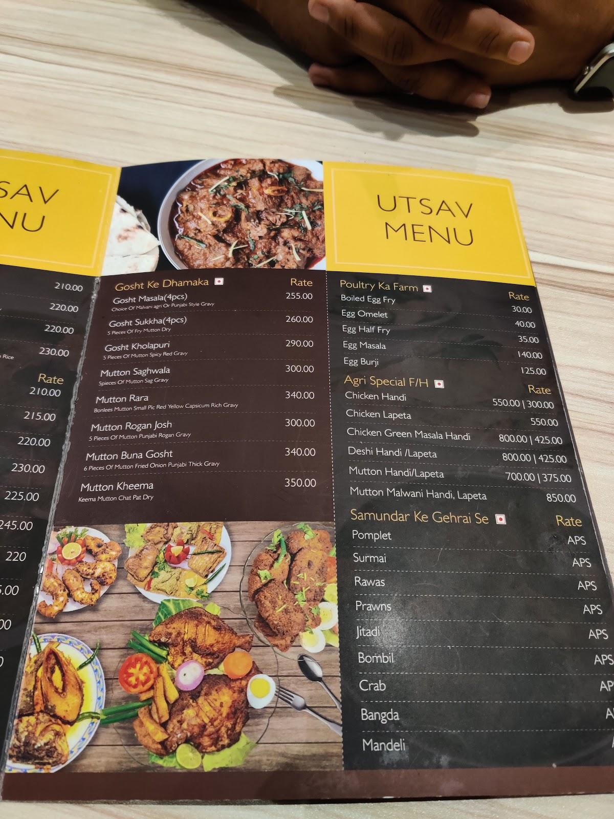 Menu at Utsav Veg & Non veg Restaurant, Thane
