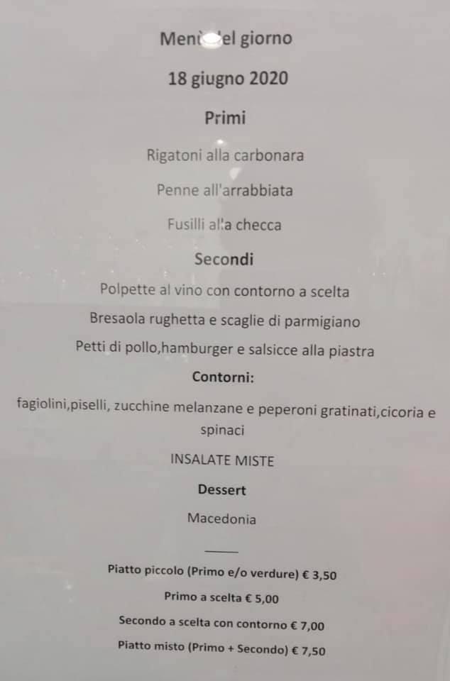 Menu at Manà Manà pub & bar, Rome, Via Giuseppe Gioacchino Belli. 1/E