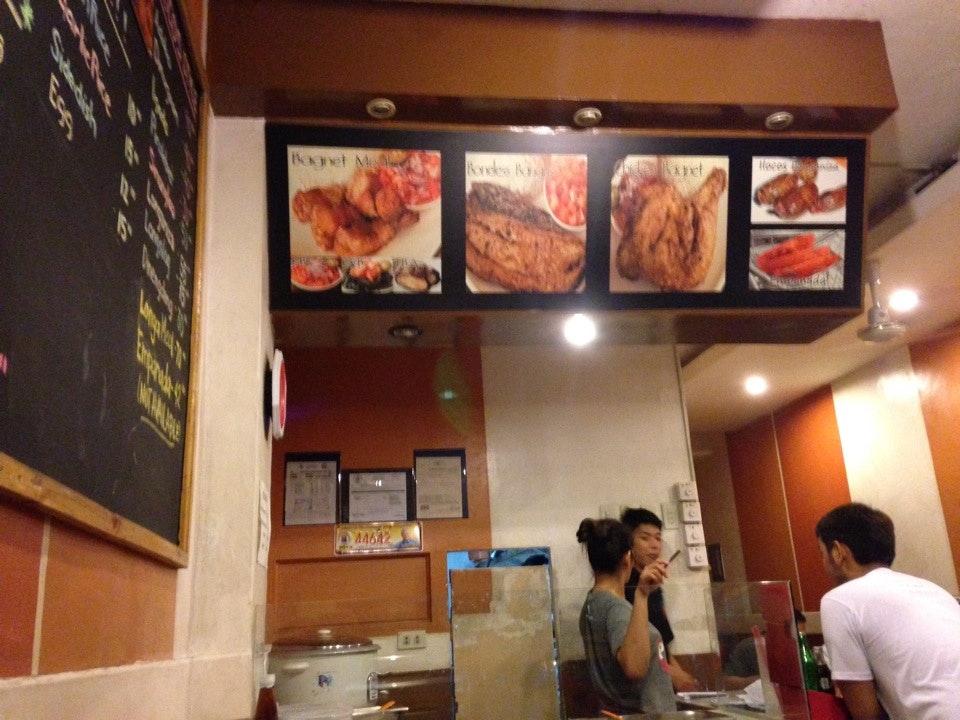 Menu at Stoops restaurant, Manila, Bilibid Viejo St (along San ...