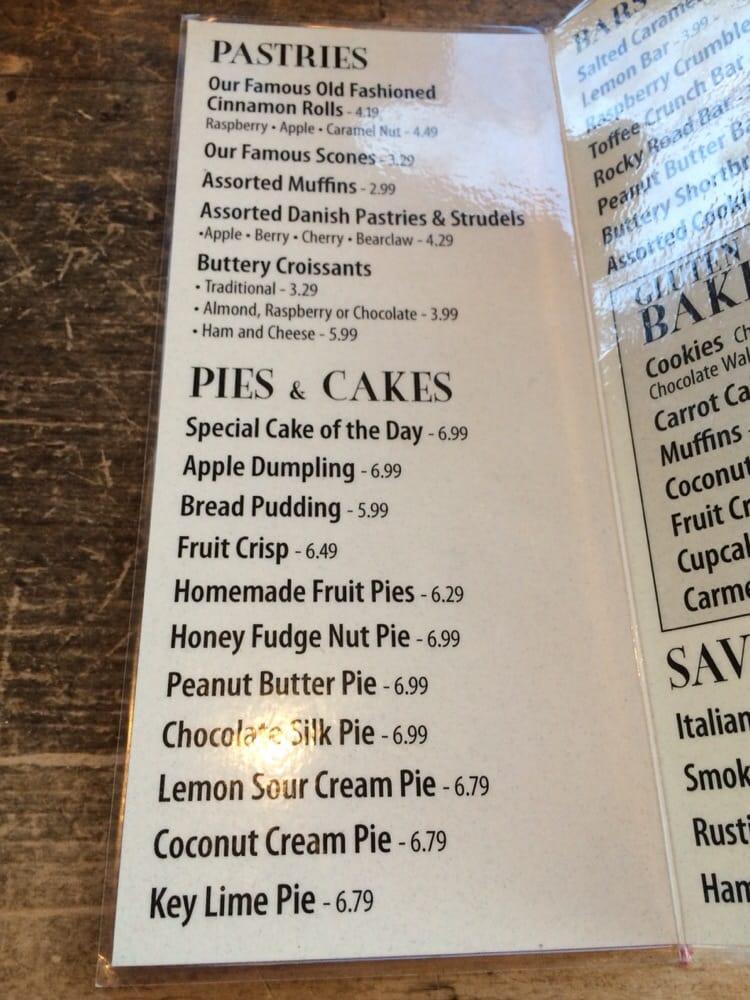 Menu at Calico Cupboard Old Town Cafe, La Conner