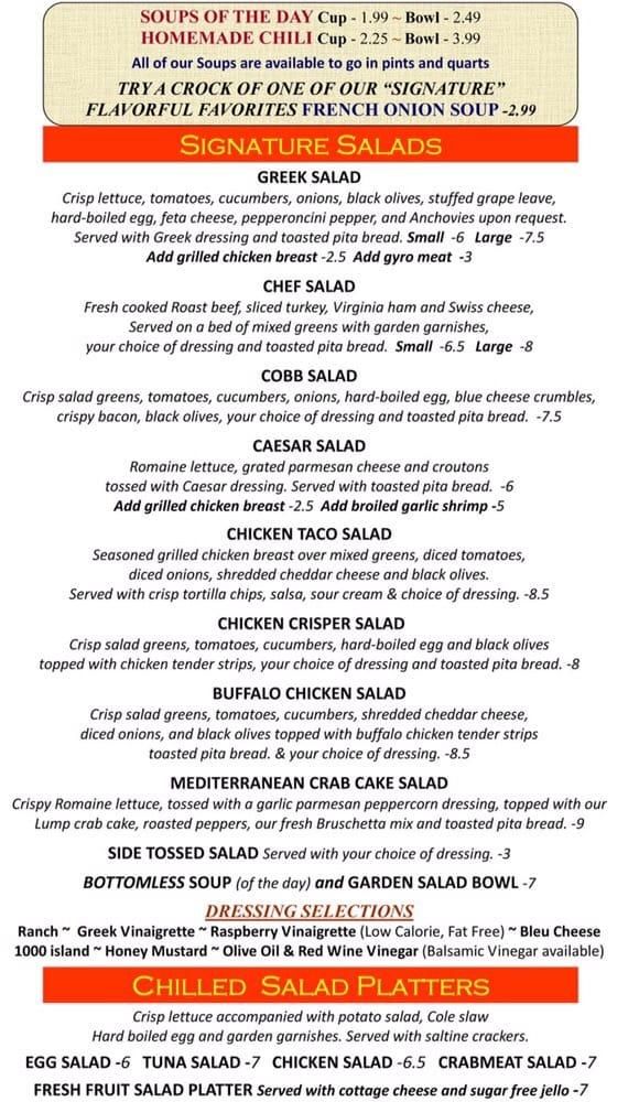 Menu at Dimitri's Restaurant, Pizza Kitchen and Its 5 O'clock Somewhere ...