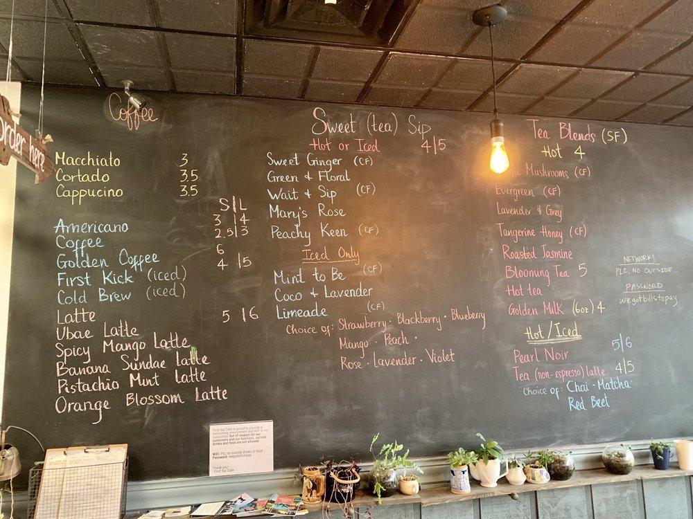 Menu at First Sip Cafe, Chicago, W Argyle St
