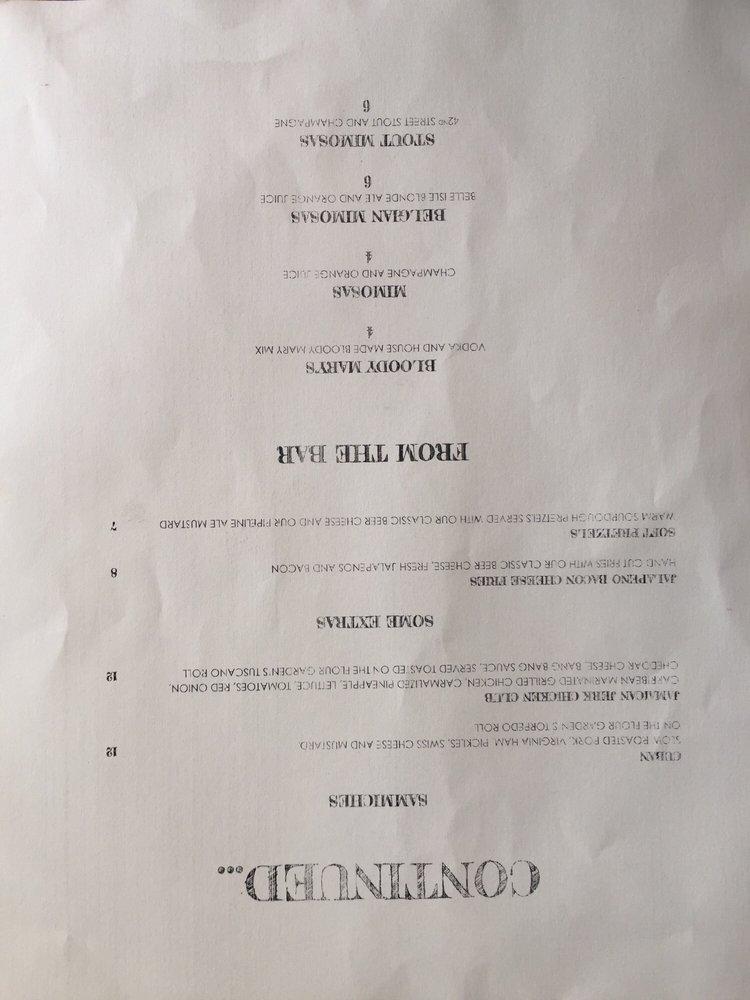 Menu at 7 Hills Brewing Company pub & bar, Richmond