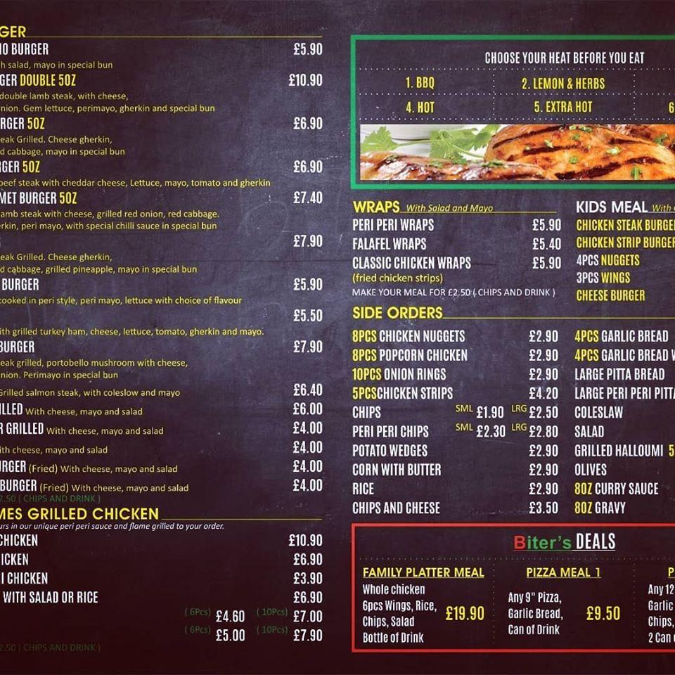 Menu at Biters Ashford restaurant, Ashford