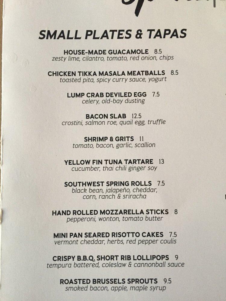 Menu at Spritz City Bistro restaurant, Stuart