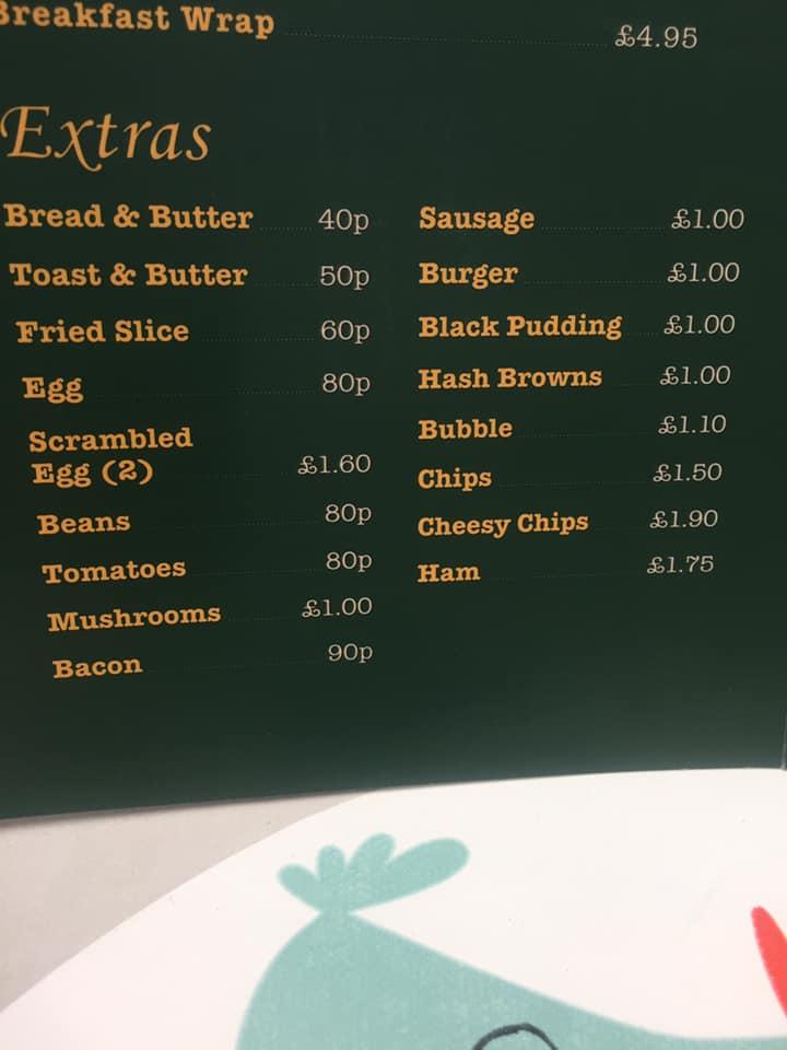 Menu at The Greedy Chef restaurant, Basildon, Pound Ln