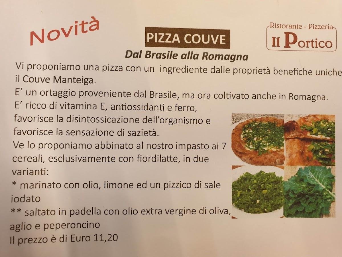 Menu da Ristorante Pizzeria Il Portico, Cesena