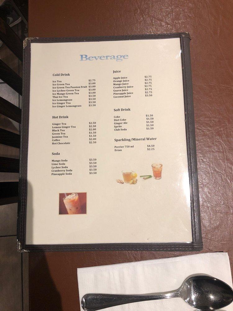 Menu at Thai Delicious restaurant, Whitby
