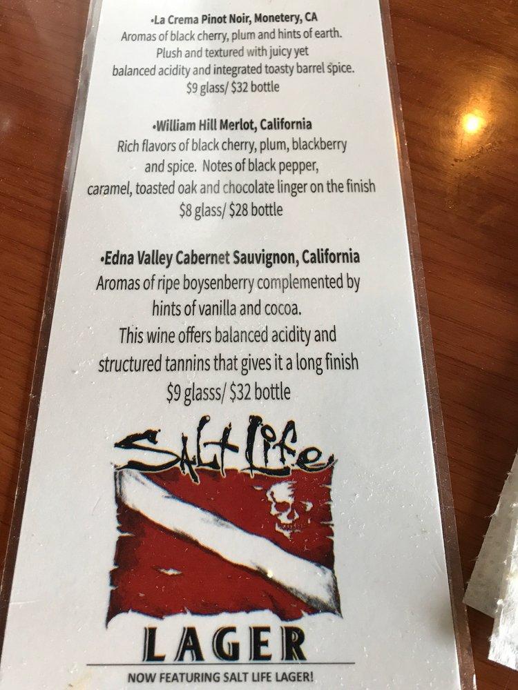 Menu at Fish River Grill restaurant, Foley