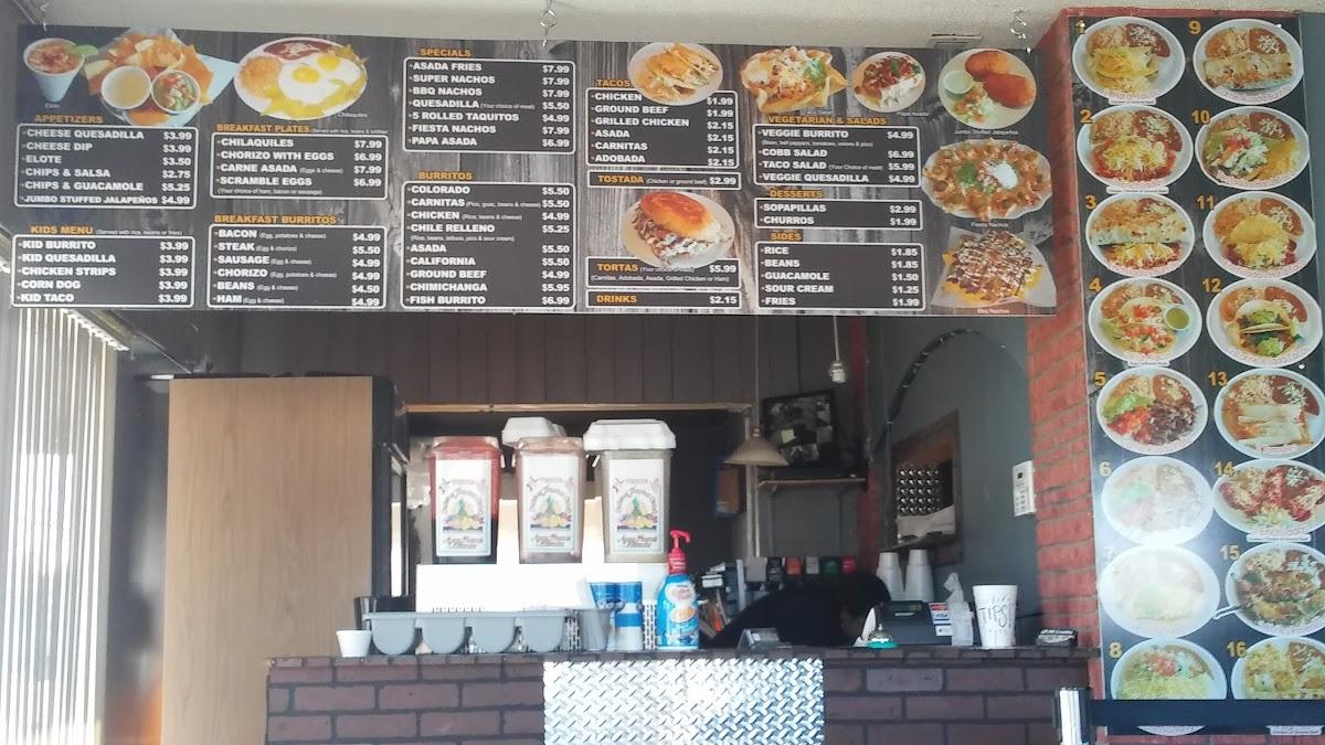 Menu at Goyo's Mexican Fast Food, Park City