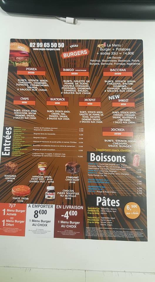 Menu at Mister Pizza pizzeria, Rennes, 239 Rue de Nantes