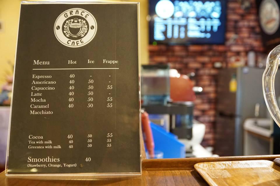 Menu at Grace Cafe, Sisa Chorakhe Noi, The bikecafe Shop skylane บริการ ...