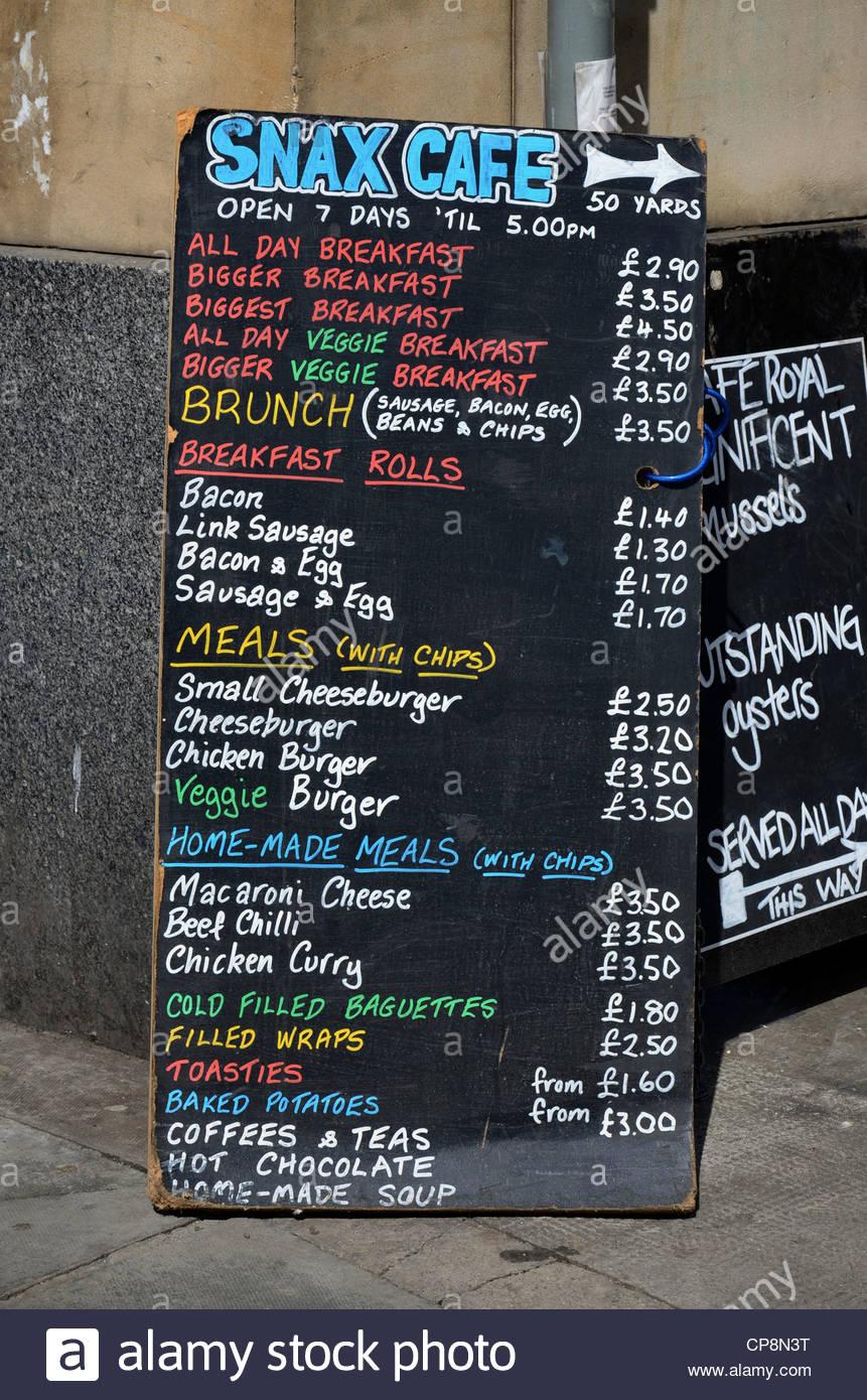 Menu at Shack Cafe, Hook