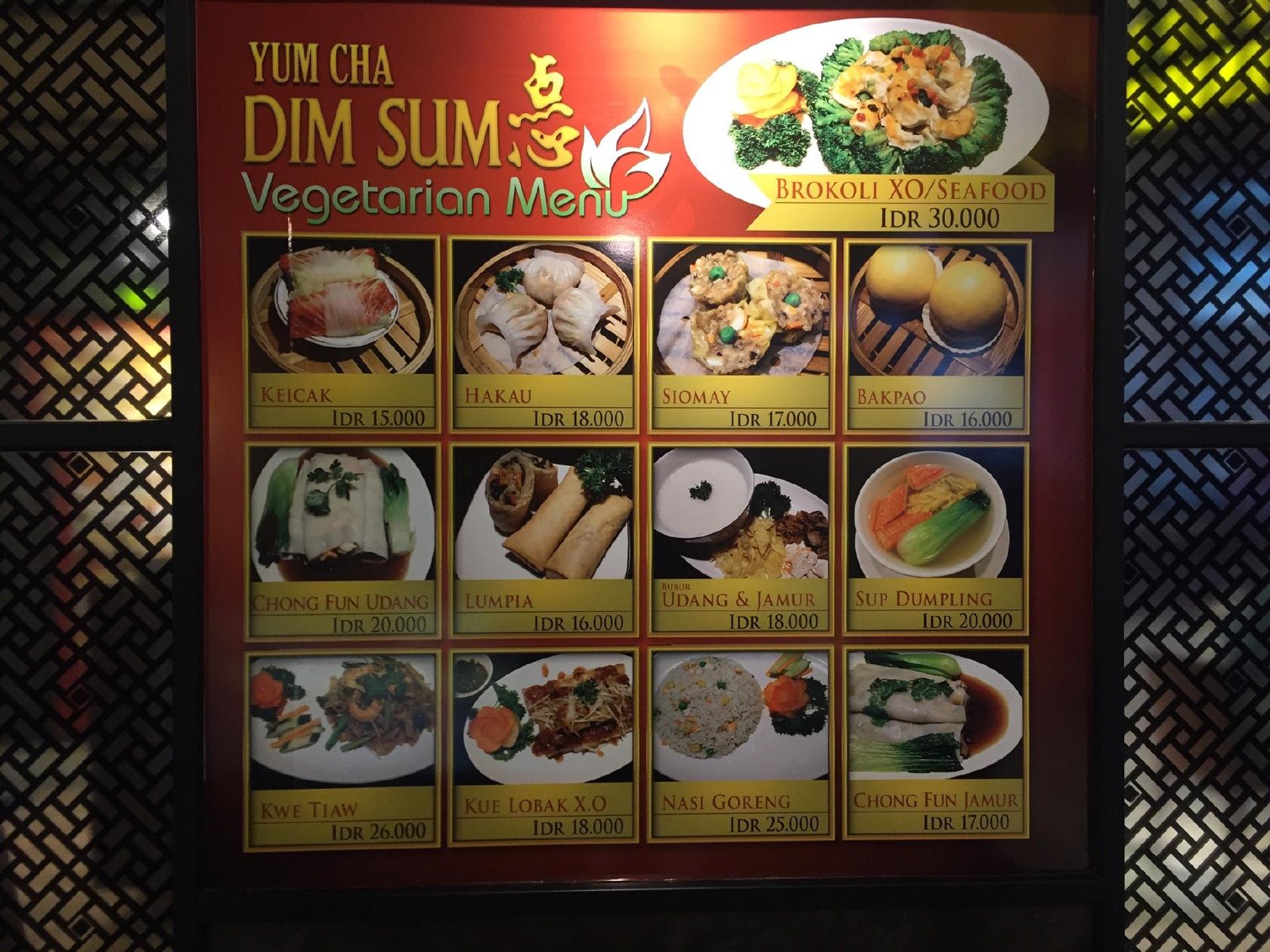 Menu at Yum Cha Dim Sum - Grand City Mall Surabaya restaurant, Surabaya