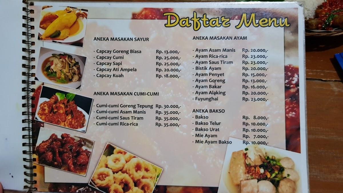 Menu at RM. kencana Indah restaurant, Pagar Alam