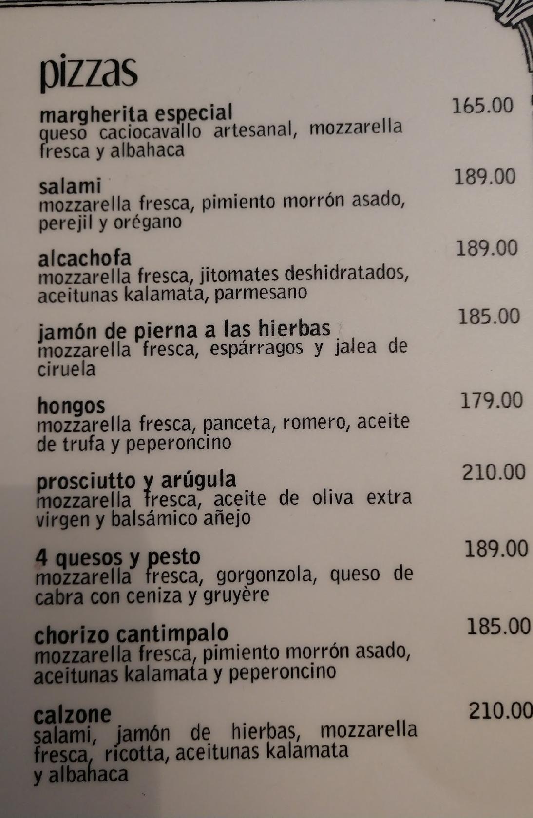 Carta de Café Toscano, Ciudad López Mateos, Orizaba 42 Roma Nte. Cuauhtémoc