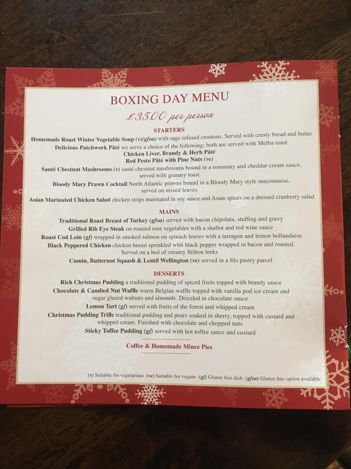 Menu at The Alvanley Arms pub & bar, Tarporley, Cotebrook