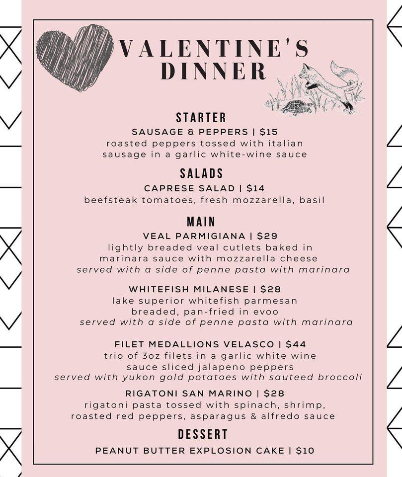 Menu at Fox & Turtle pub & bar, Itasca, 400 E Orchard St