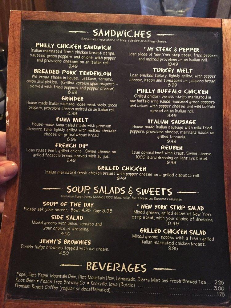Menu at Francies pub & bar, Des Moines
