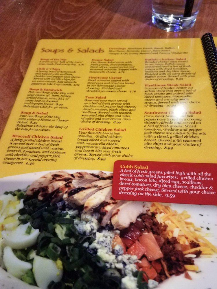 Menu at Firehouse Grille & Pub, Willoughby Hills