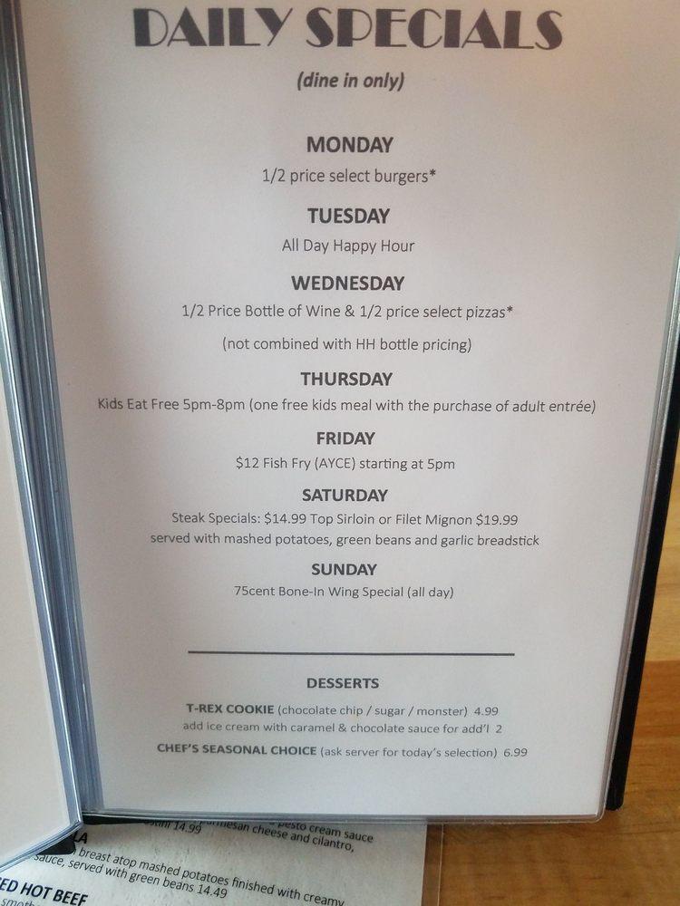 Menu at McCoys Copper Pint pub & bar, Shakopee