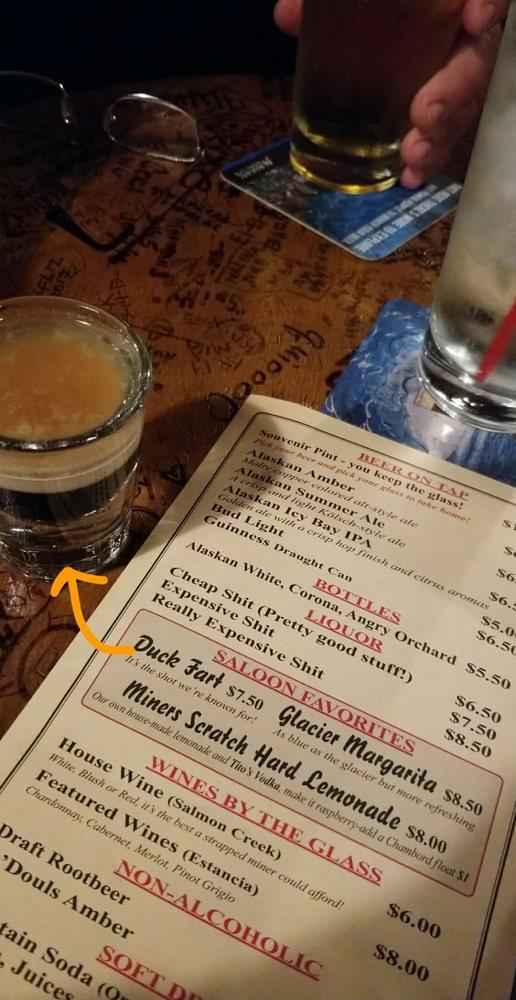 Menu at Red Dog Saloon pub & bar, Juneau