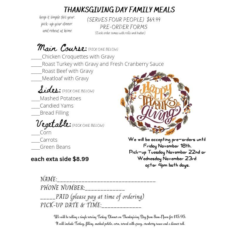 Menu at Energy Station restaurant, Harleysville