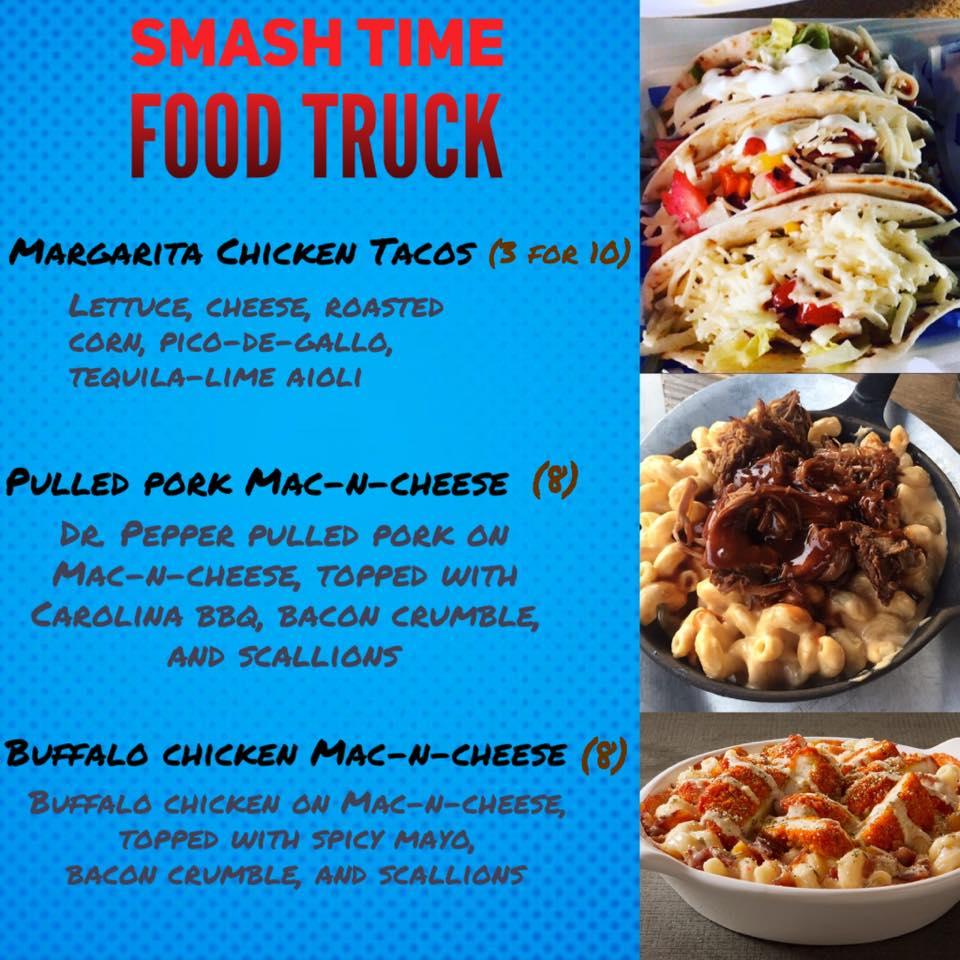 Menu at Smash Time Food Truck restaurant, Green