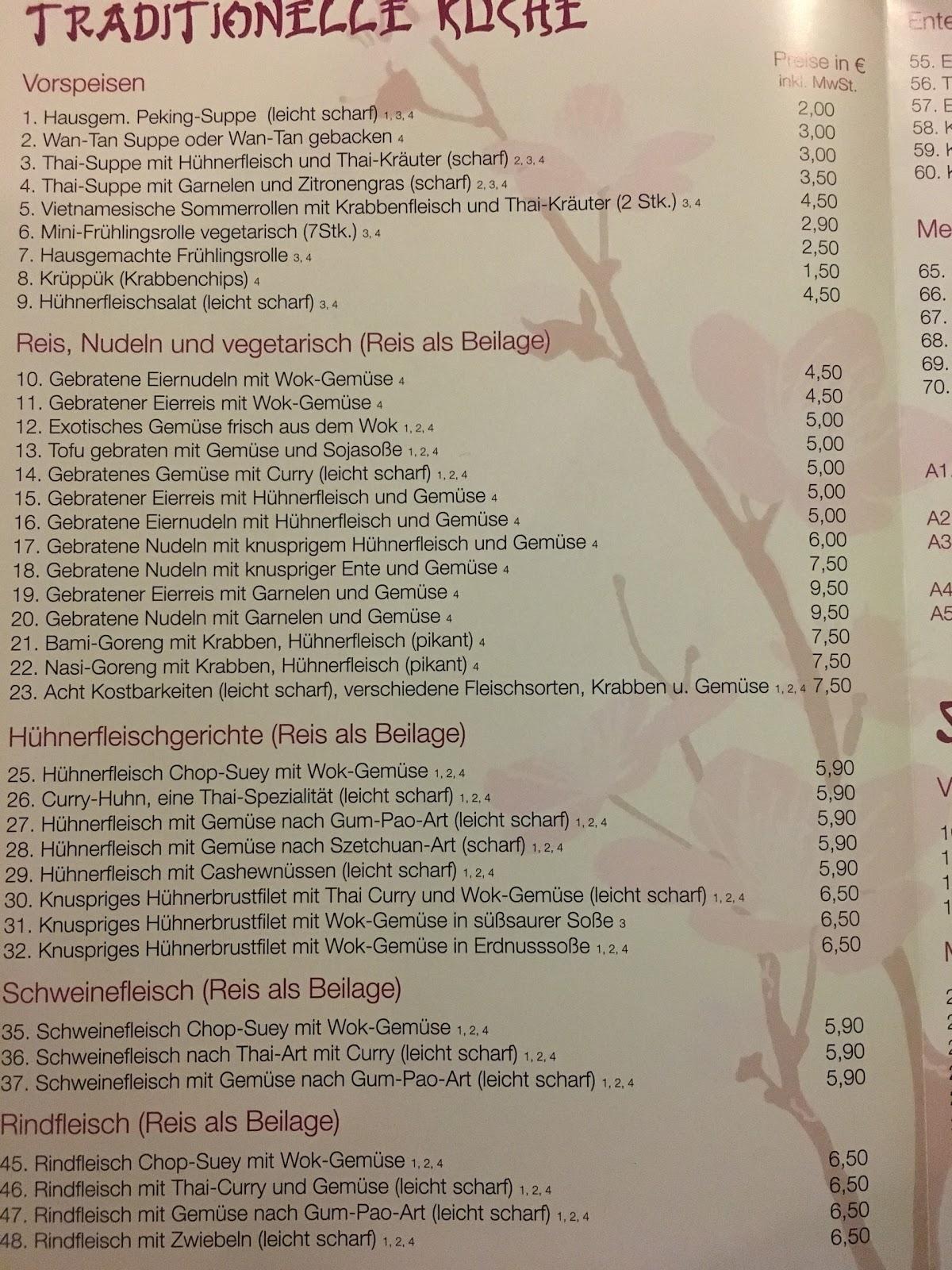 Menu at Fung Wong: Asiatische Restaurant & Take Away 1.OG, Singen
