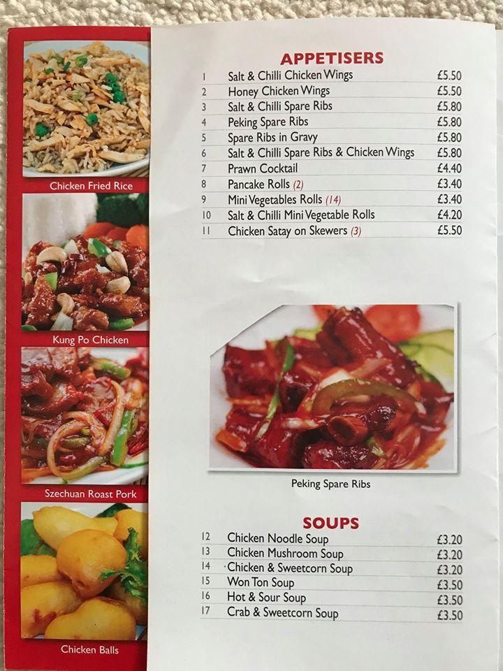 Menu at Jasmine House fast food, Airdrie
