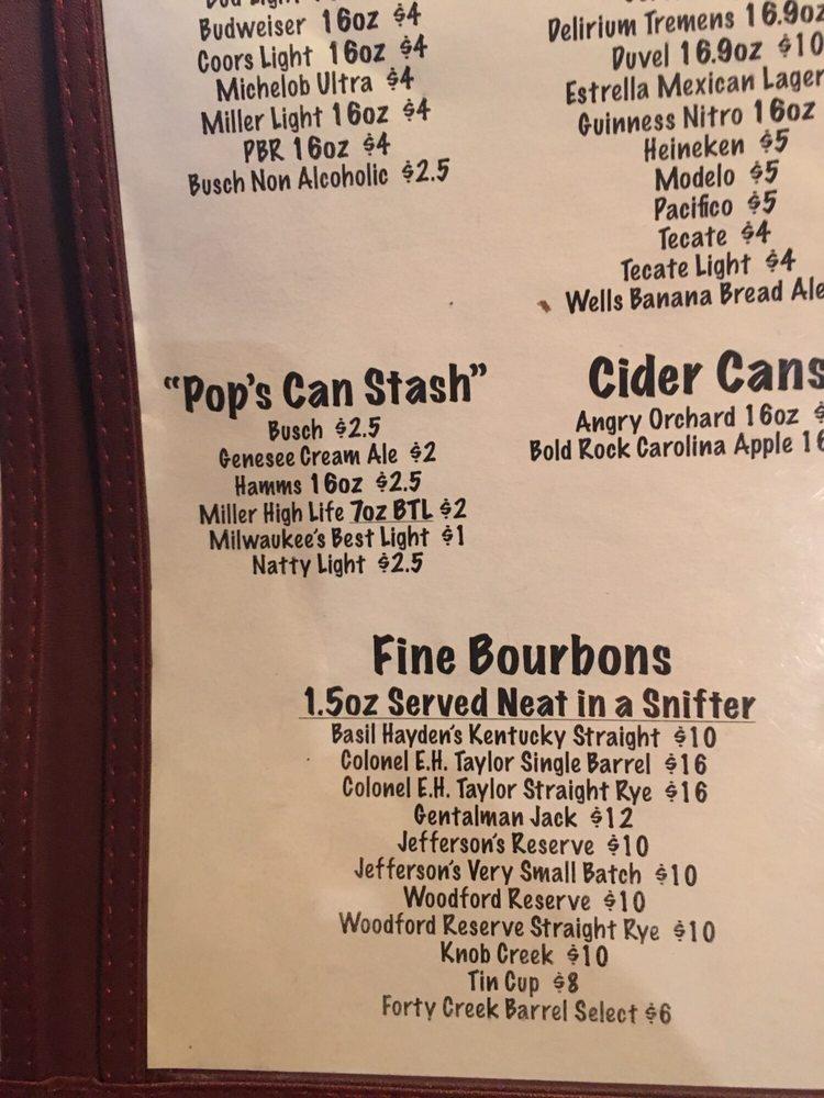 Menu at Lucky 12 Tavern pub & bar, Nags Head