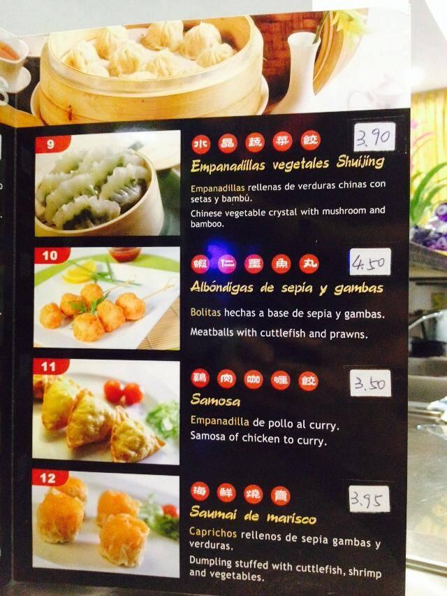 Carta de Restaurante asiatico tianli, Icod de los Vinos