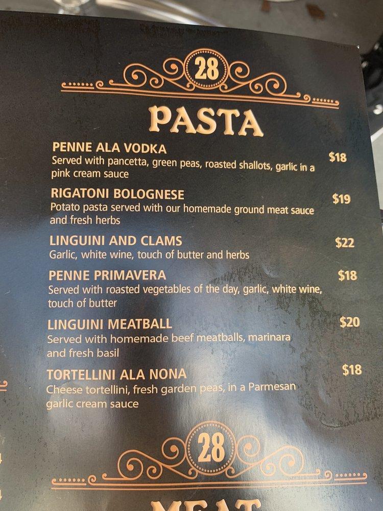Menu at Barrel 28, Florida