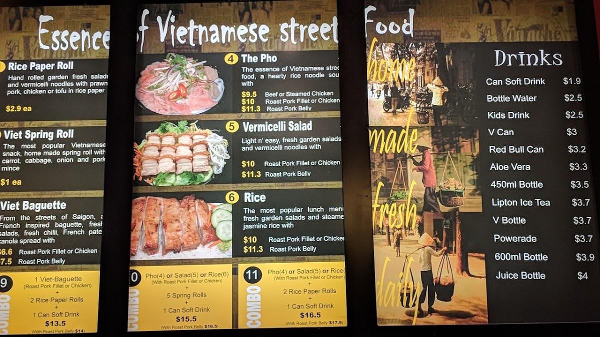 Carta del restaurante Pho Delight, Melton