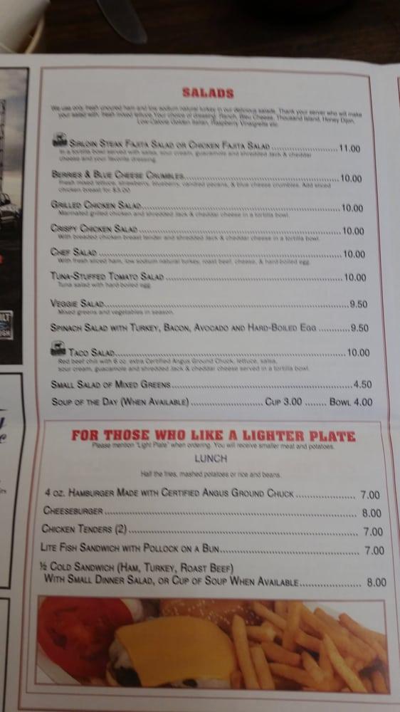 Menu at Ranch House Grille restaurant, Page