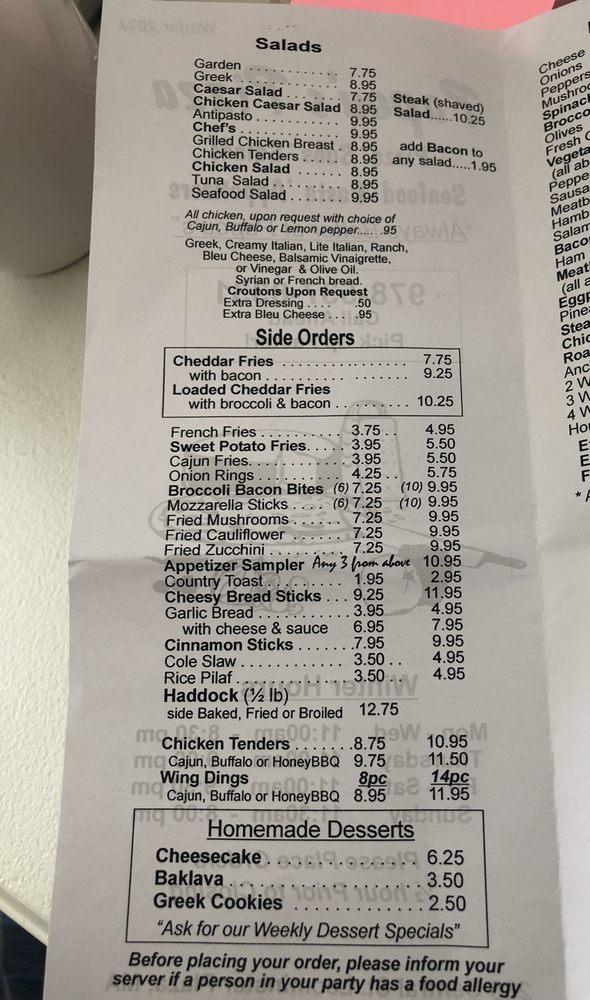 Menu at Papous Pizzas pizzeria, Leominster