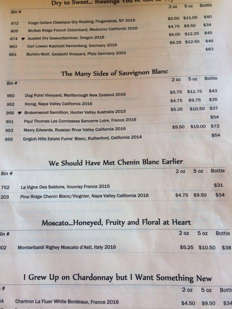 Menu at 20 Brix pub & bar, Milford, 101 Main St