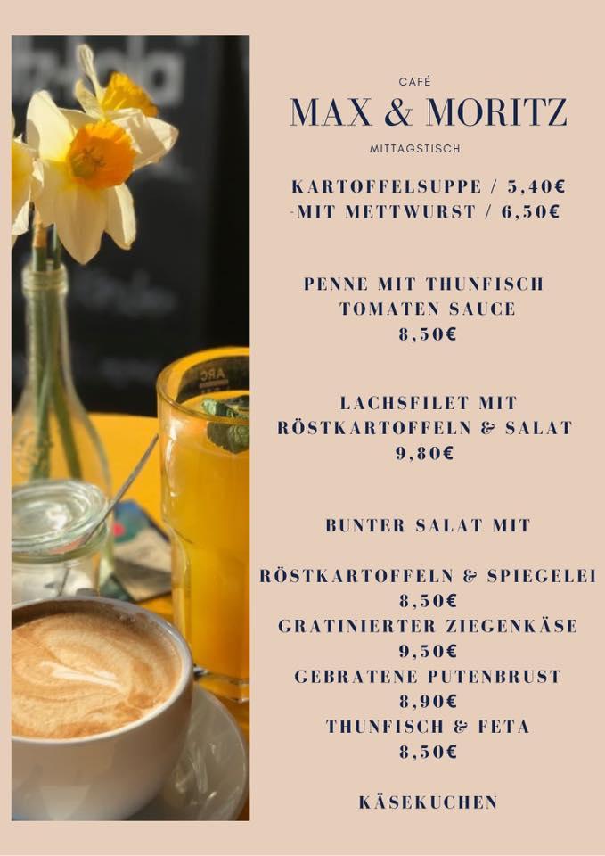 Speisekarte von Café Max & Moritz cafe, Krefeld