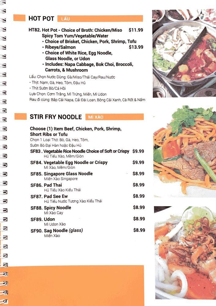 Menu at Pho Tastic & Deli restaurant, Corpus Christi