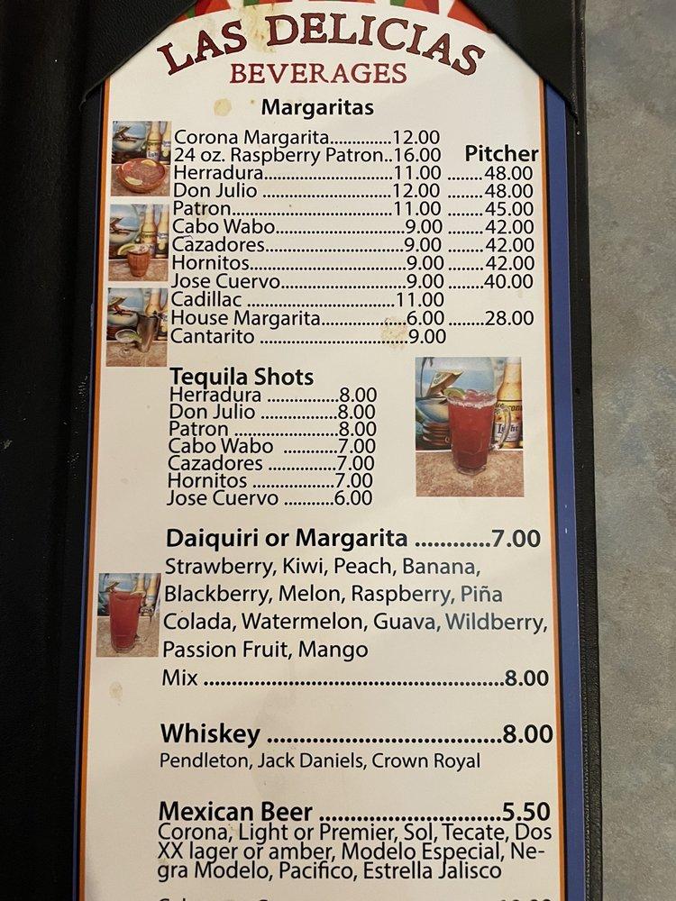 Menu at Las Delicias pub & bar, Sheridan