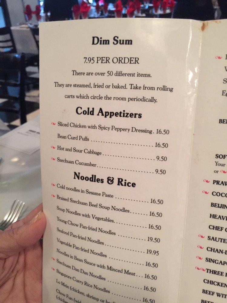 Menu at Shun Lee West restaurant, West New York, 43 W 65th St