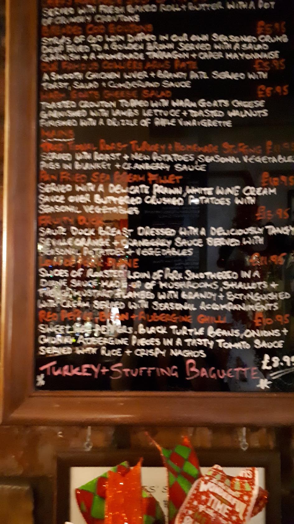 Menu at Colliers Arms pub & bar, St Helens