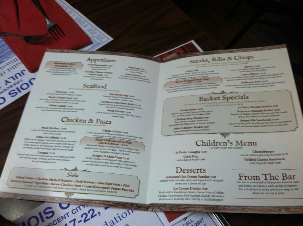 Menu at Longbranch Restaurant, L'Erable, N 1500 East Rd