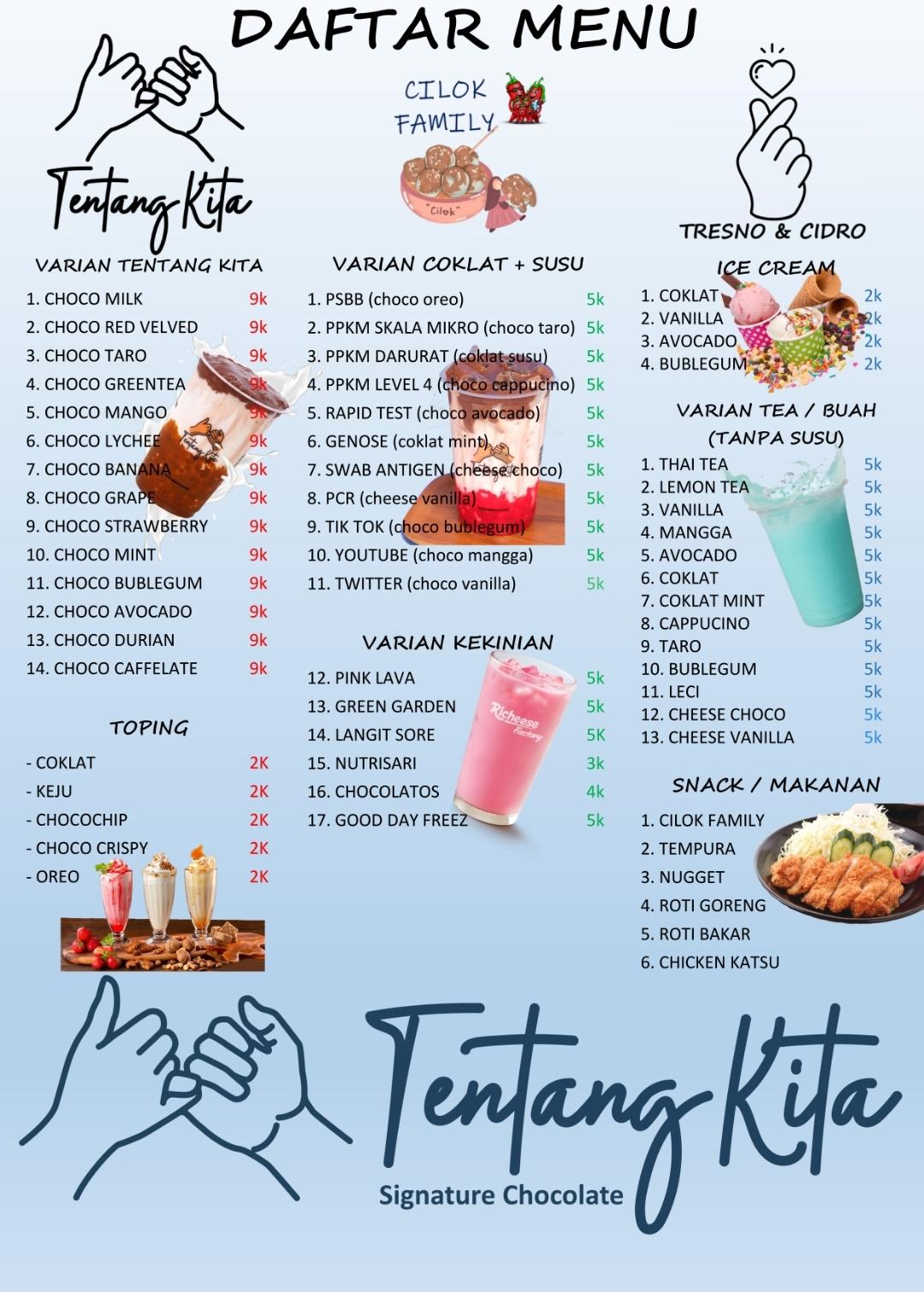 Menu at Tentang Kita, Jungke