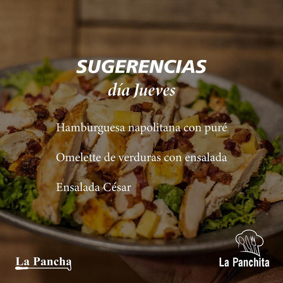 Carta del restaurante La Pancha, Río Cuarto