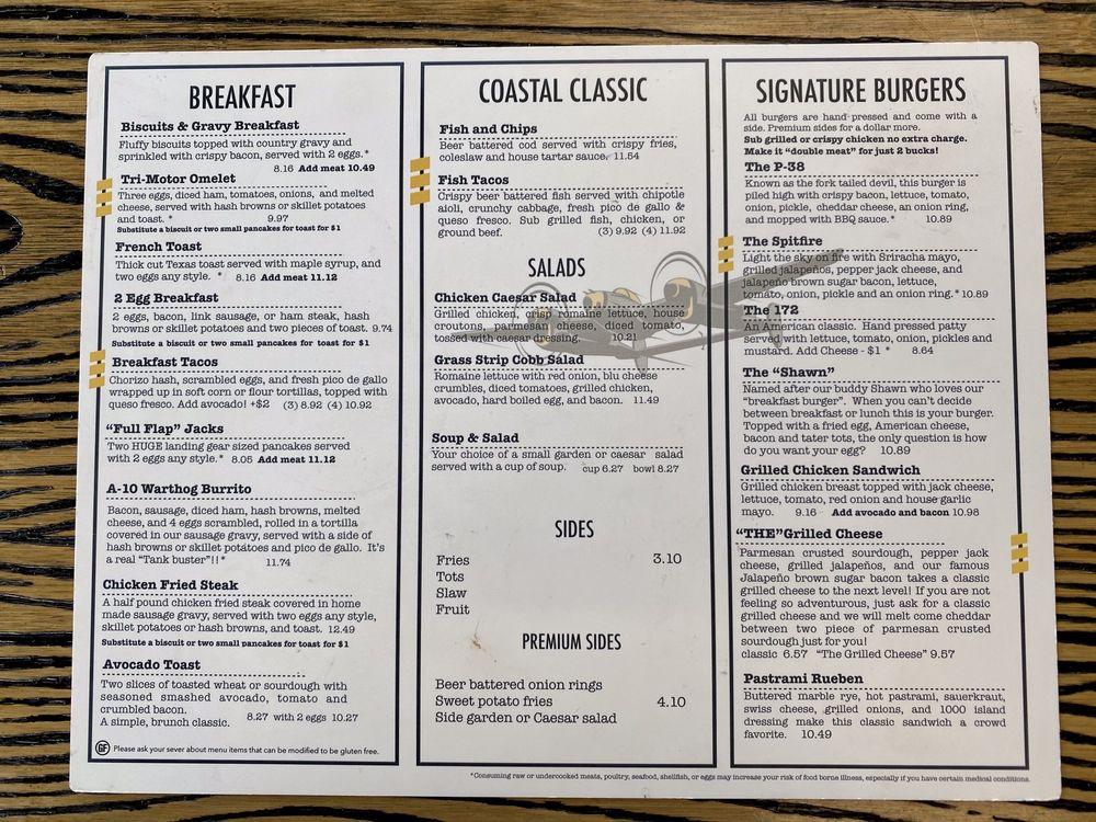 Carta del pub y bar The Tower Grill, Nampa