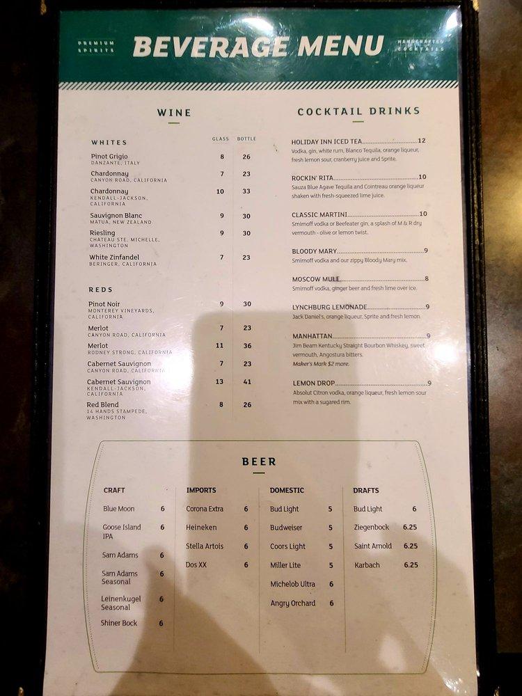 Menu at Aviator's Bar and Grill, Humble