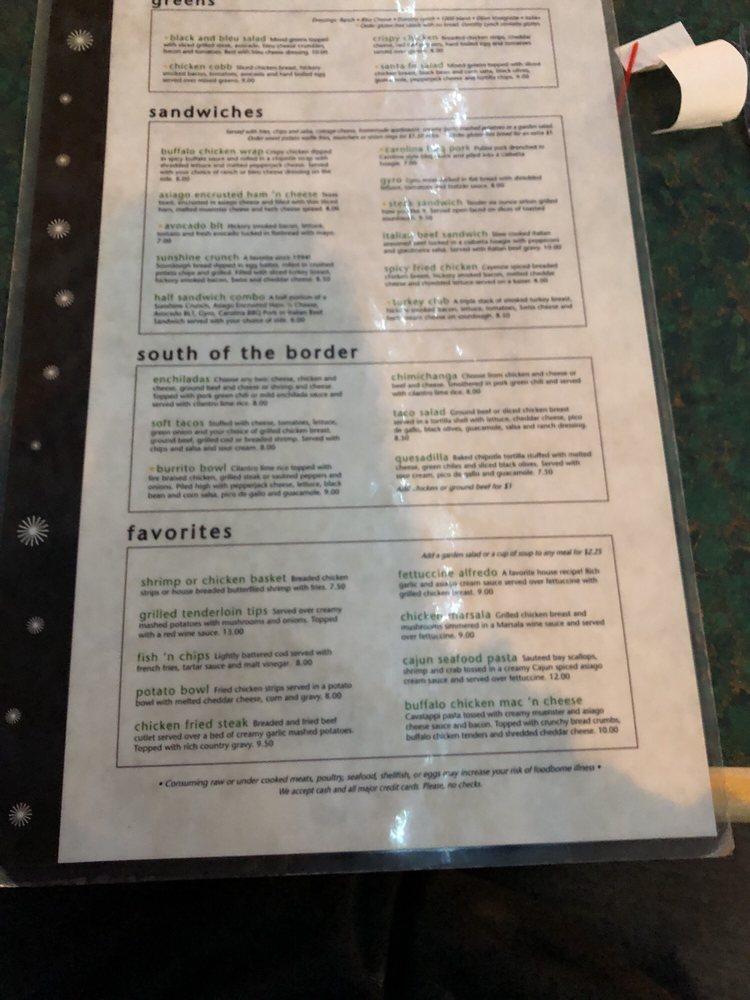 Menu at Lovejoy's Bar & Grill, Laramie