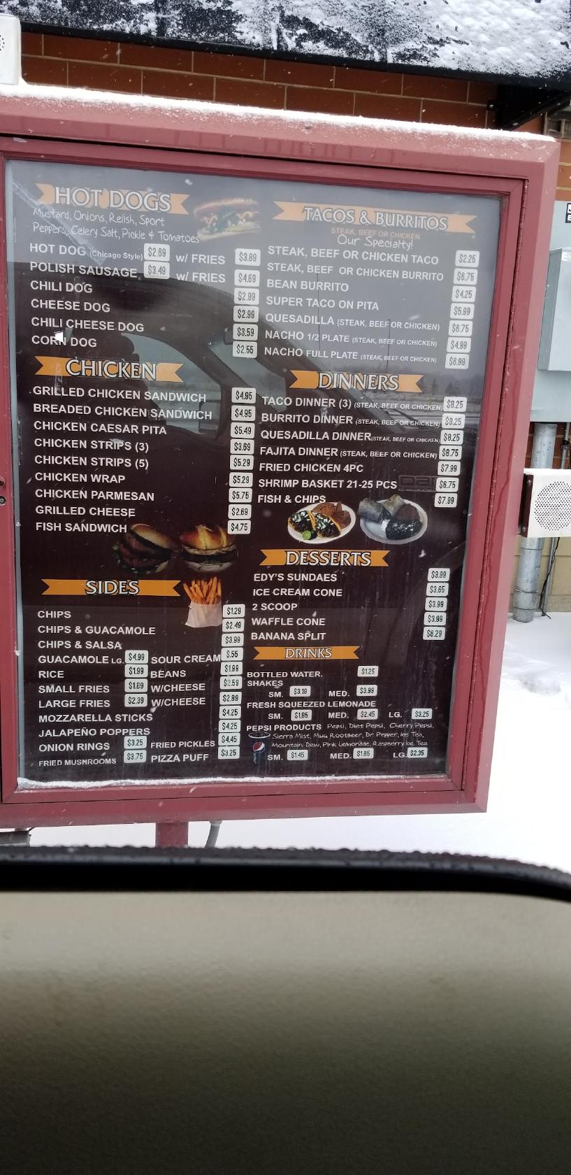 Menu at Tastee Bite restaurant, Plano